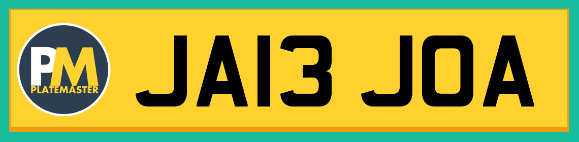 Personalised Jake Number Plates