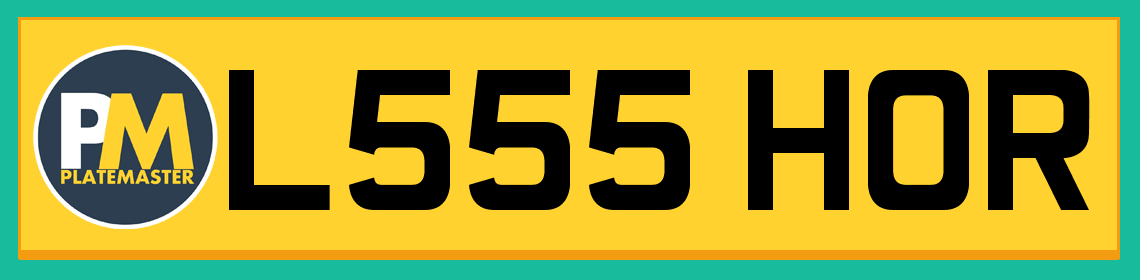 Personalised Horse Number Plates
