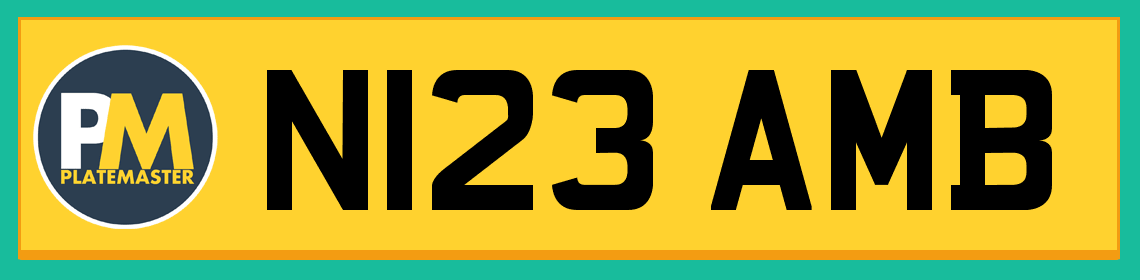 Personalised Amber Number Plates