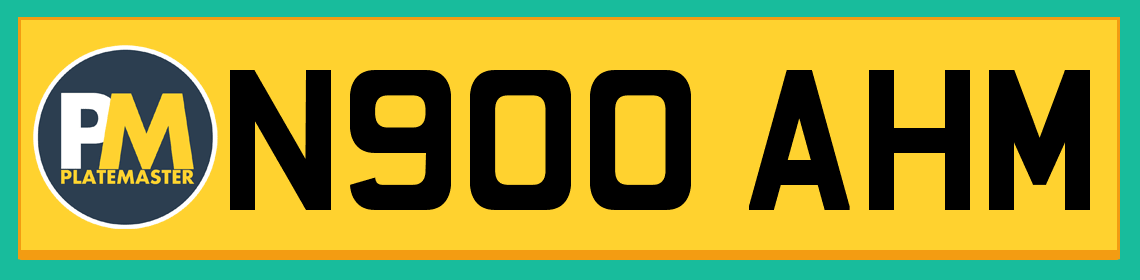 Personalised Ahmed Number Plates