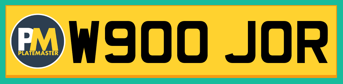 Personalised Jordan Number Plates